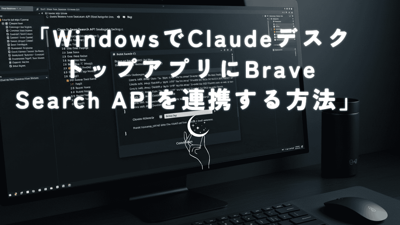 WindowsでClaudeデスクトップアプリにBrave Search APIを連携させる方法 - ライサポラボ